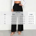 Ashyfjp Trendy Wrap Front Skirt Trousers for Women Solid Color Button ...