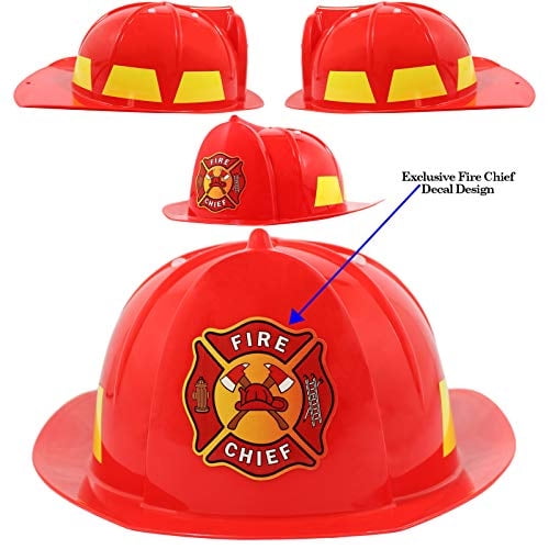 Sombrero de bombero para niños | Casco de jefe de bomberos para niños ...