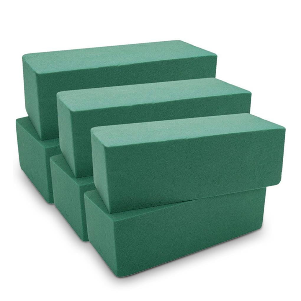 Tssuoun 6 Pieces Foam Florist Bricks Rectangle Artificial Flower Greens ...