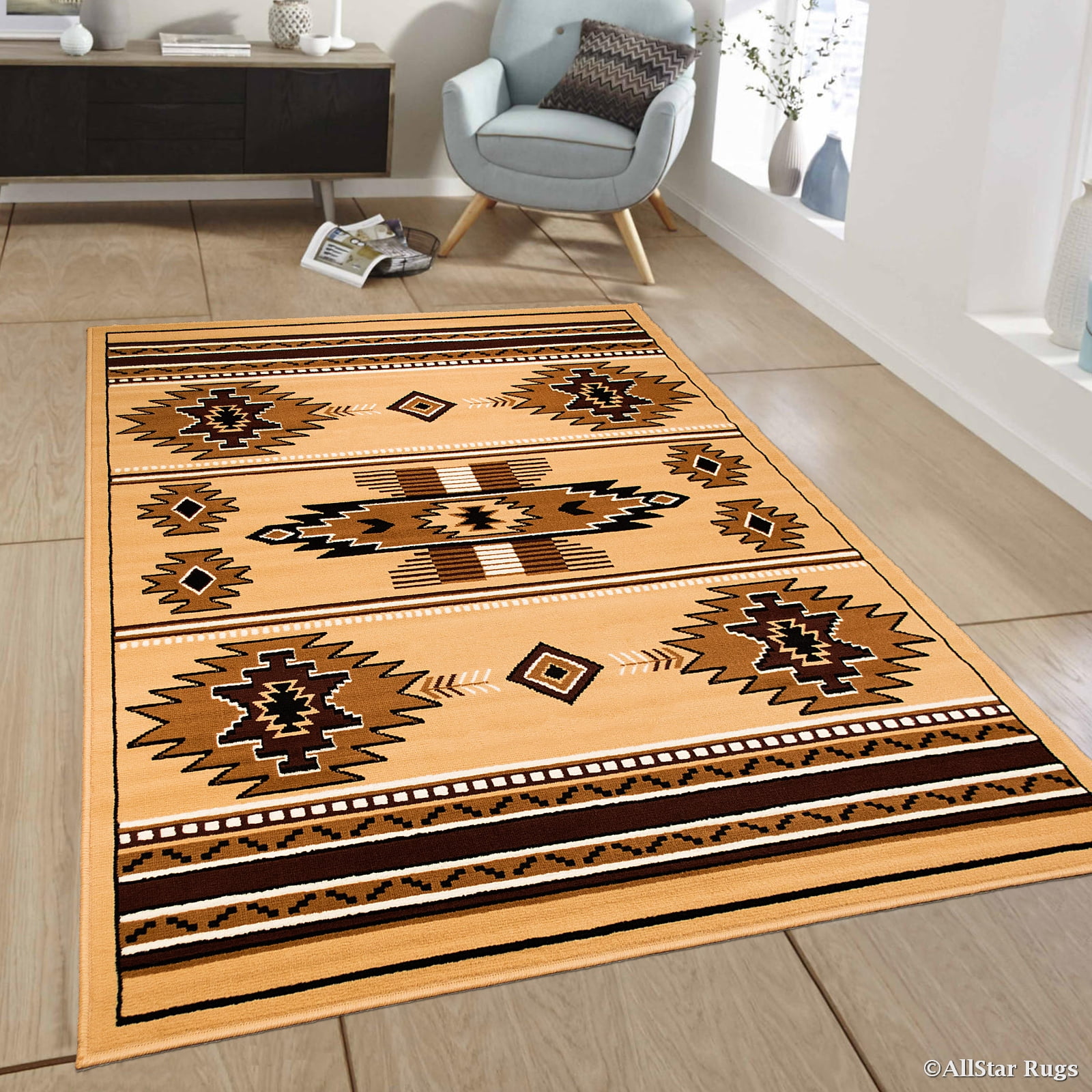 Allstar Brown Woven High Quality Rug. Traditional. Persian. Flower ...