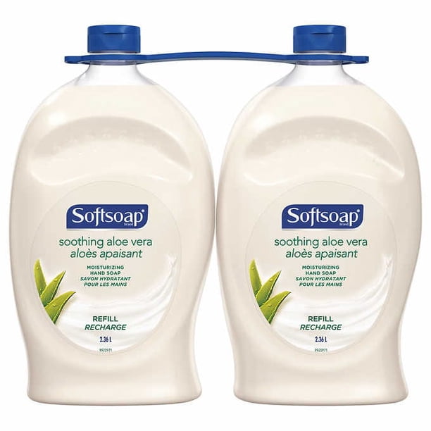 Softsoap Soothing Aloe Vera Moisturizing Hand Soap, 2.36 L, 2-pack ...