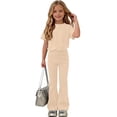 biudgviw Girls Clothes 2 Piece Outfits Summer Crewneck Short Sleeve T ...