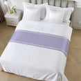 Bed Runner Lavender Purple Bedding Scarves Soft Decorative Bed Flag ...