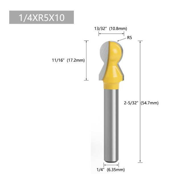 Router bits Horizontal Crown Molding Bits 8mm 1/4 Inch Shank ...