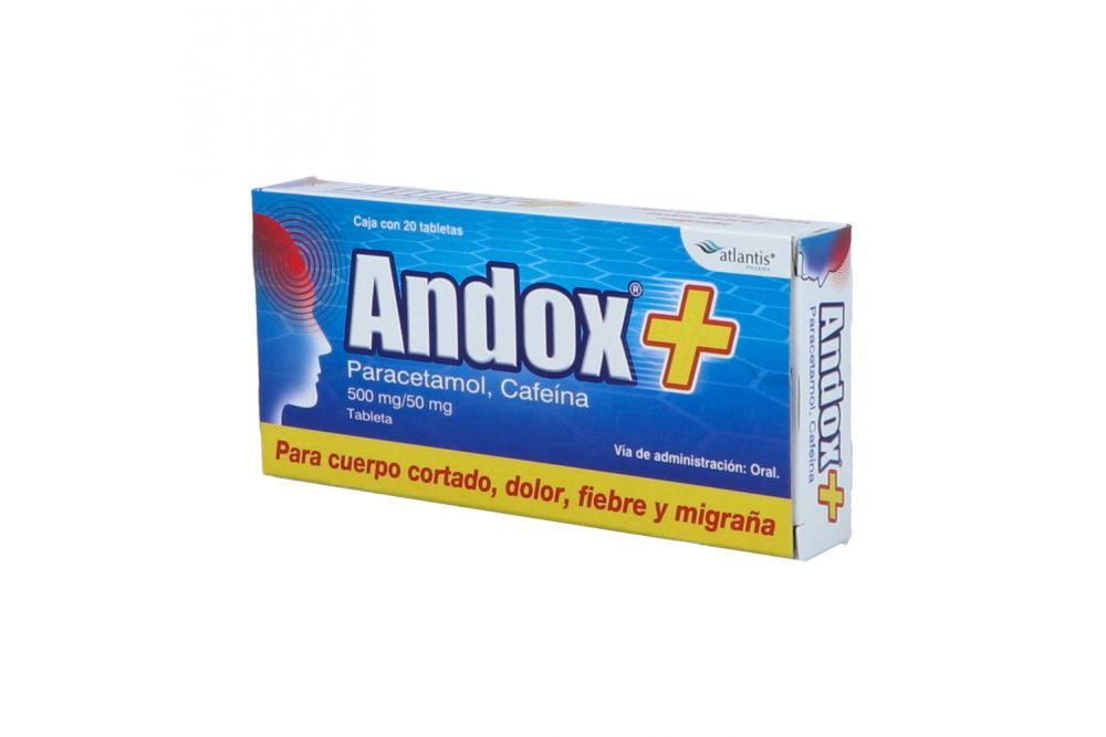 Andox 500 Mg/50 Mg Caja Con 20 Tabletas Andox SOBRES | Bodega Aurrera ...