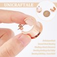 2 Pairs Stainless Steel Round Stud Earring Finding Blank Grooved ...