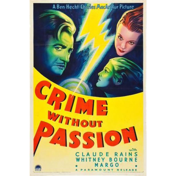 Crime Without Passion Movie Poster 24in x 36in Art Poster 24x36 Multi ...