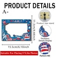 Cadancy Independence Day Picture Frames Patriotic Wooden Photo Holder ...