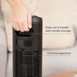 Holmes 42" 5-Speed Clear-Read Display Oscillating Digital Tower Fan ...