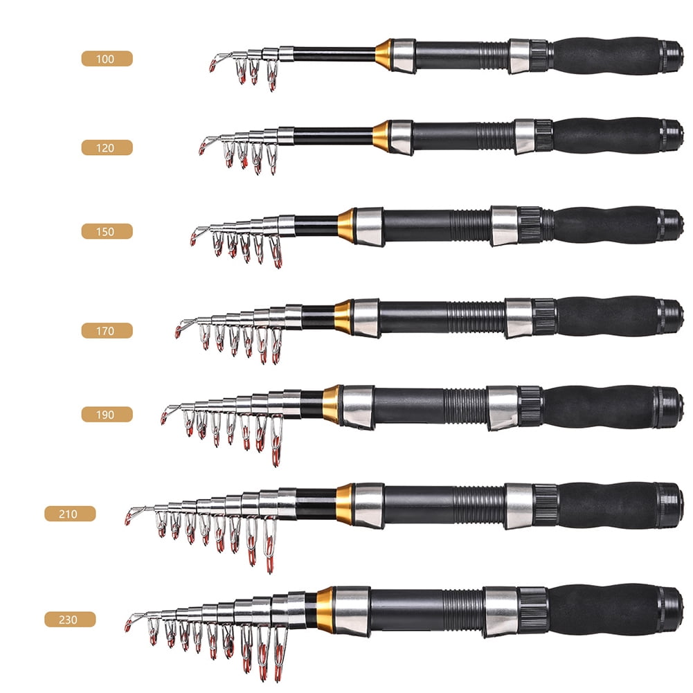 Telescopic Fishing Rod 1.0m-2.3m Fishing Rod Glass Rod Super Short Mini ...