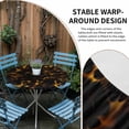 Black Yellow Orange Round Tablecloth for 36-44 Inch Tables, Fitted ...