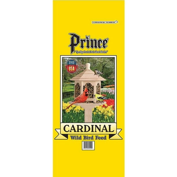 Prince Wild Bird Seed 30 lbs Cardinal Wild Bird Feed Yellow Bag, Yellow ...