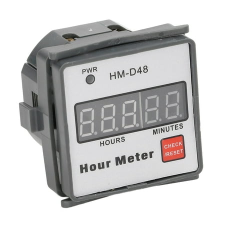 Industrial Timer, Wide Application Hour Meter 0-999.99h For Equipment ...