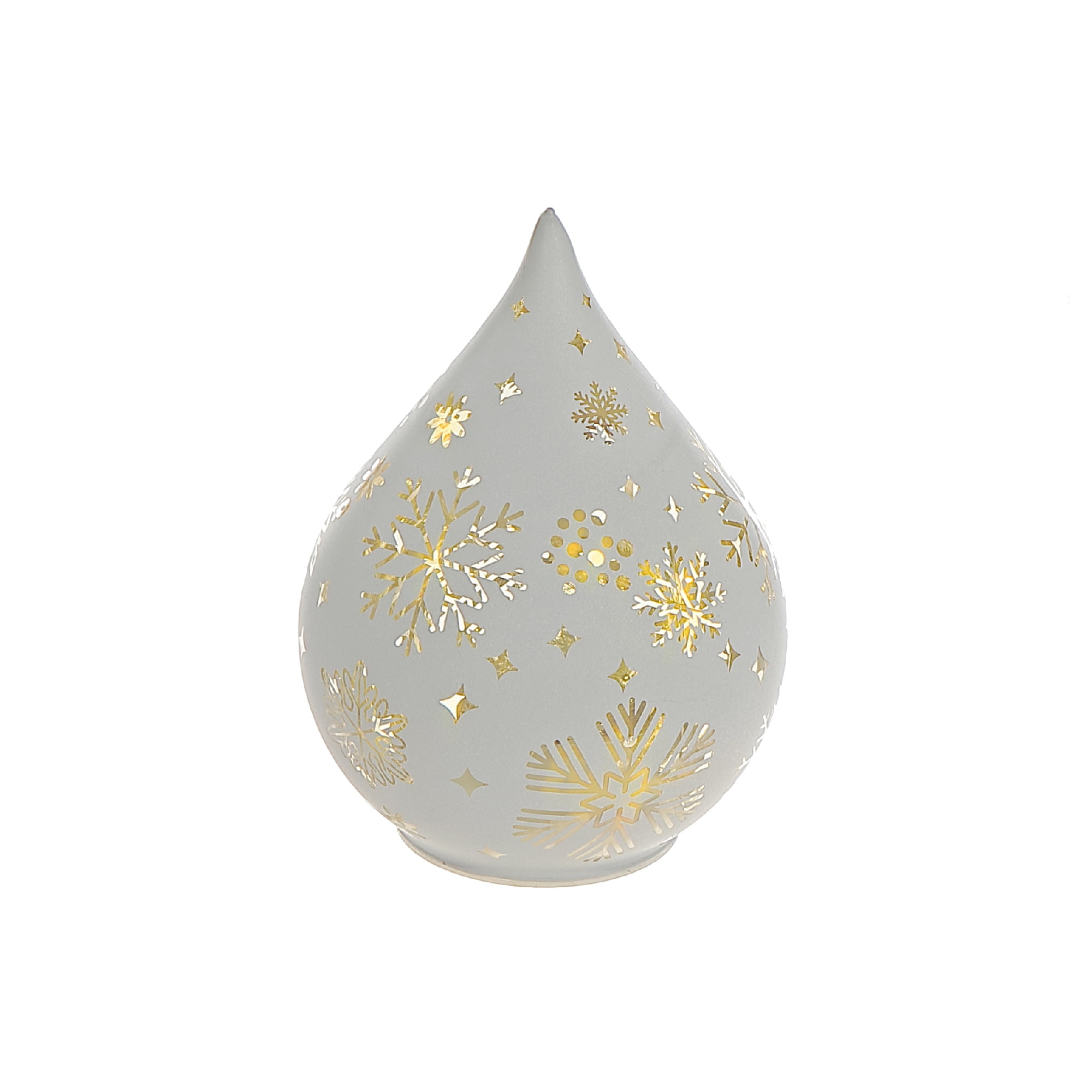 Click here for Ih Casadécor Led Teardrop Glass Stand (Snowflakes)... prices