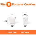 8 oz Chinese Take Out Boxes - 3 x 2.5 Plain White Paperboard Food ...