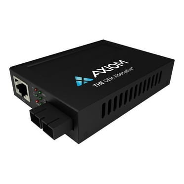 Axiom 1Gbs POE+ RJ45 to SFP Fiber Media Converter, Open SFP Port ...