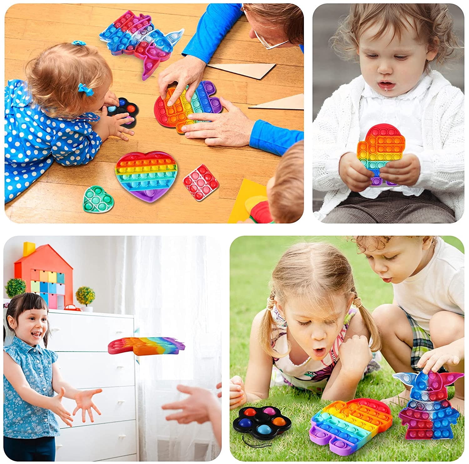 SAEUYVB Fidget Sets,Sensory Fidget Toy Set,Simple Dimple Sensory Fidget ...