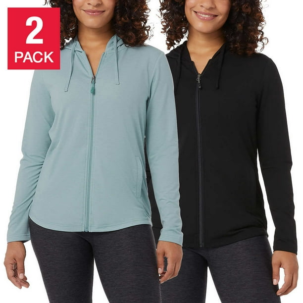 32 DEGREES Womens Full Zip, 2-Pack - Walmart.com