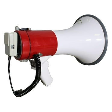50 Watt Professional Bluetooth Megaphone Bullhorn Speaker with ...