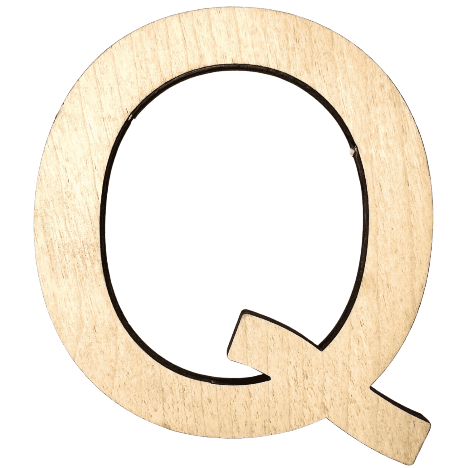 12" Tall MDF Letter Q | 1/4" Thick Birch | Krafty Supply Letters ...