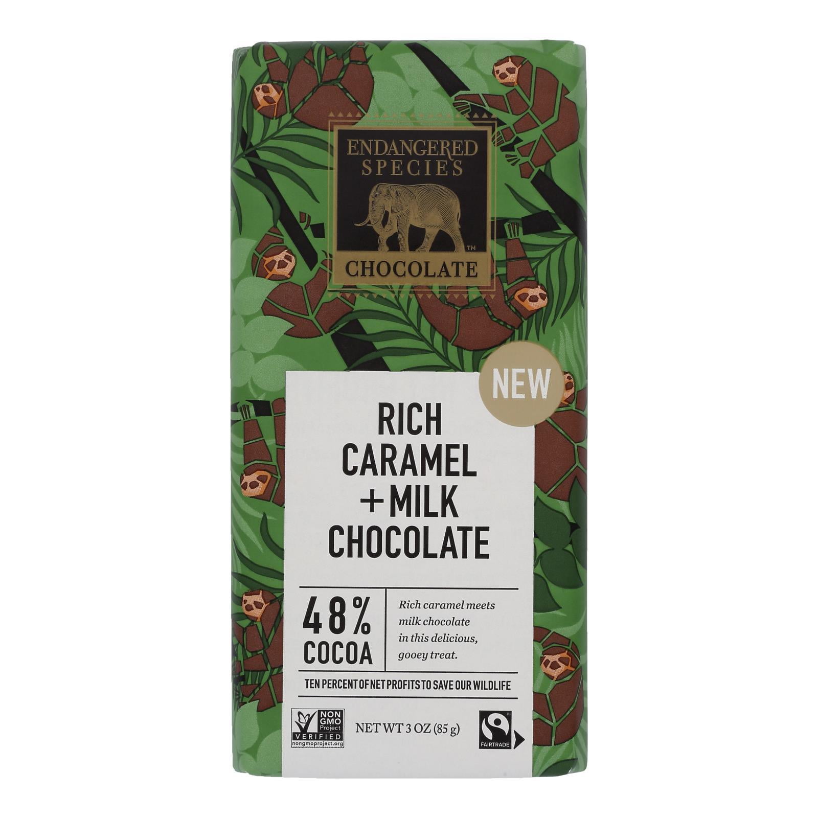 Endangered Species Chocolate - Chocolate Bar Milk Carml Sloth - Case of ...