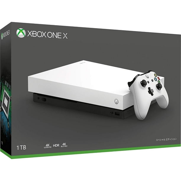 Microsoft Xbox One X 1tb Solid State Drive Special White Gaming Console With Wireless Controller