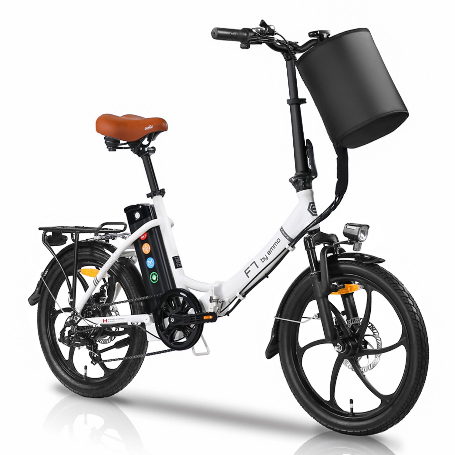 EMMO F7 Foldable Electric Bicycle for Adult - Lightweight Step Thru ...