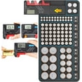 Battery Organizer Storage case with Tester can Hold 110 Battery Various ...