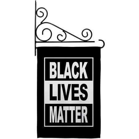 Can't Breathe BLM Garden Flag - Set Wall Holder Support Cause Anti ...