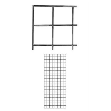 SSWBasics 14 x 14 Inch Mini White Wire Grid Panel - Metal Grid Wall ...