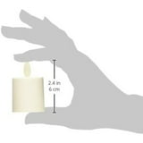 Luminara Rechargeable Tea Light Candles, Unscented, White, LED, Set of ...