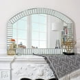 SHYFOY Modern Arch Mirrors for Wall Decor 38"x26" Large Decorative Wall ...