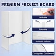 30 Pack Trifold Poster Board, 16in x 24in Corrugated Project Board ...