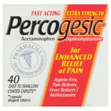 Percogesic Extra Strength Pain Relief, Aspirin Free Fast Acting Relief ...