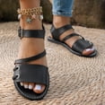 Avtoify Summer Flats Shoes Women Fashionable Casual Round Toe Open Toe ...