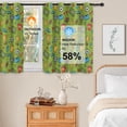 Basketball and Trophy Green Pattern Blackout Curtains,Triple Weaved ...