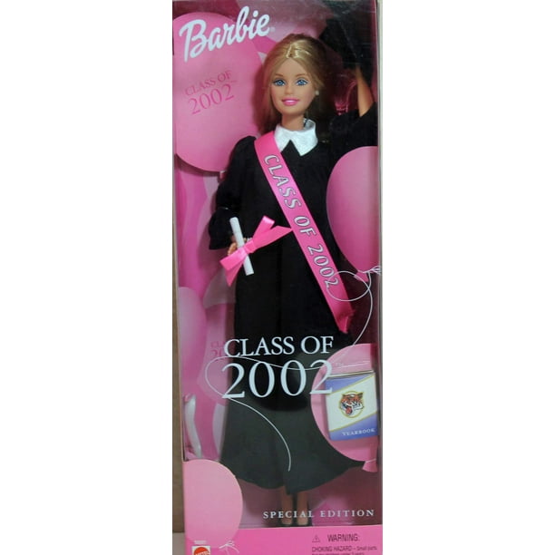 Barbie Class Of 2002 Special Edition Doll W Black Grad Gown (2001 ...