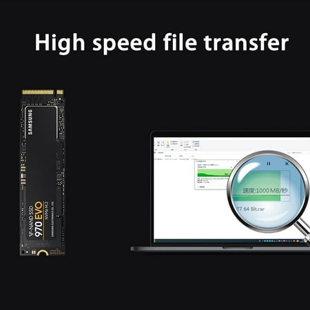 CAYU Blueendless NVME M.2 Solid State Drive Enclosure External Hard Disk Drive Enclosure For PC ...