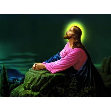 Jesus Christ Praying paper poster 14" x 20" - Walmart.ca