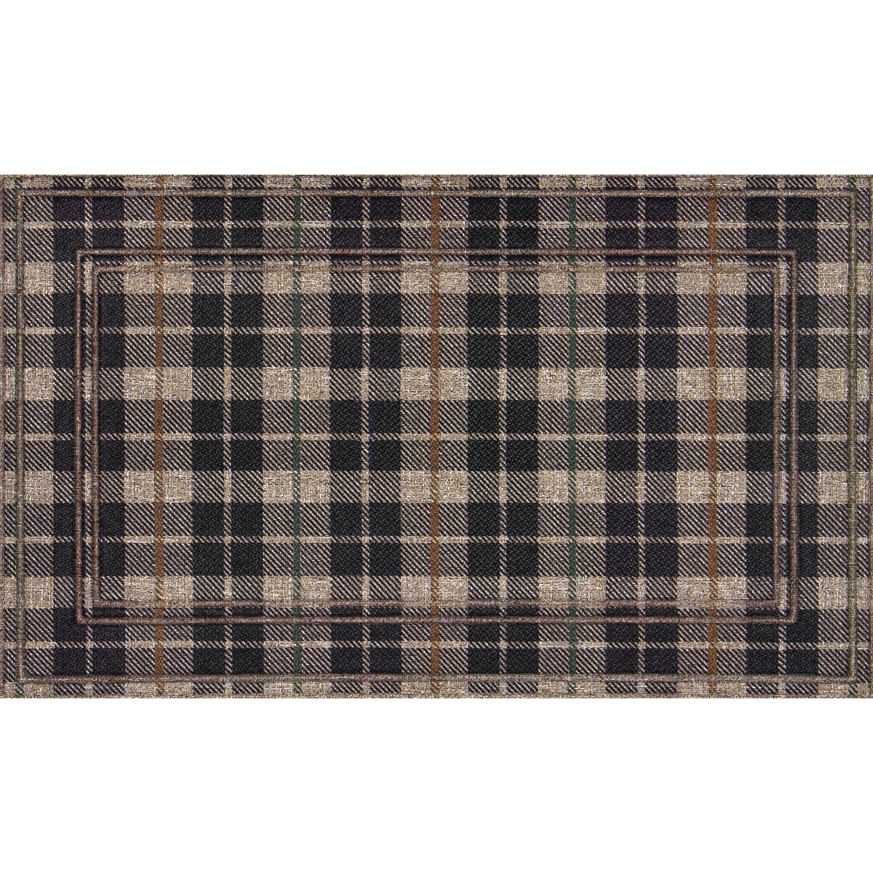Mainstays Soho Jerry Plaid Sisal Doormat, 18"x30" - Walmart.com