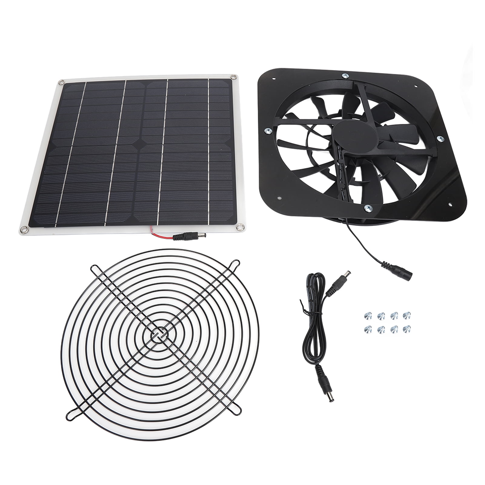 Kit de ventilador de panel solar, extractor solar de 100 W, panel de ...