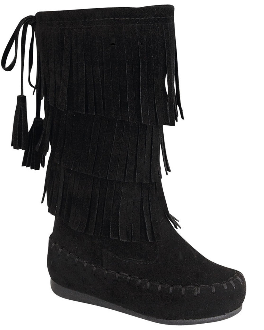 New Girls Suede Fringe Tassel Moccasin Faux Suede Fashion Children ...