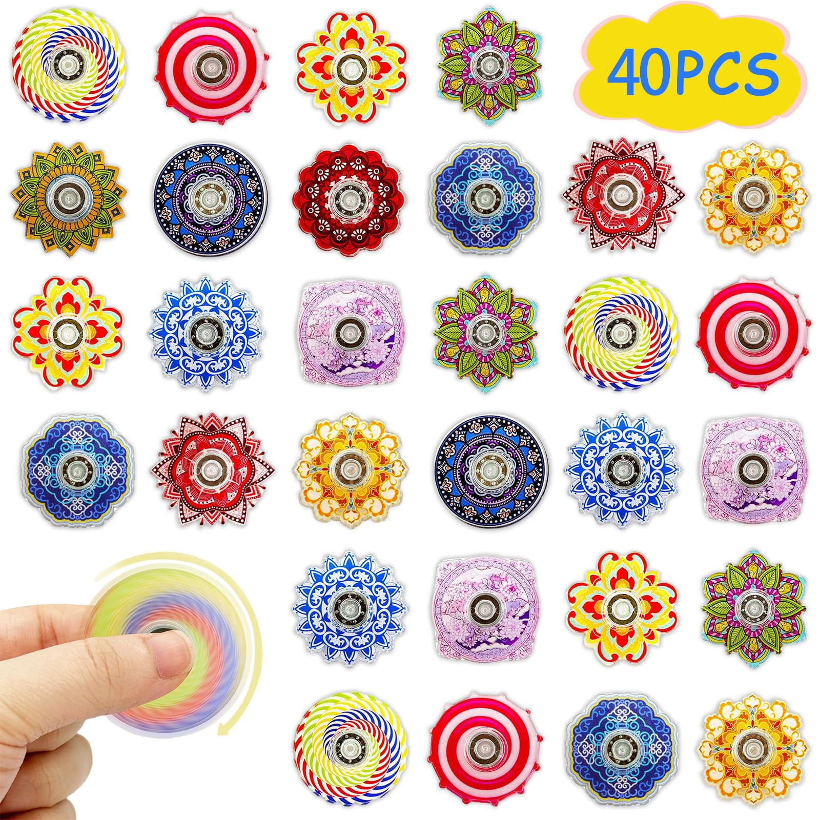 Click here for Unbranded Mini Fidget Spinners 40 Pack  Sensory St... prices