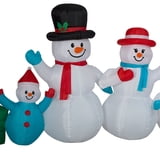 Airblown Christmas Inflatable Winter Snowman Collection Scene 9' wide ...