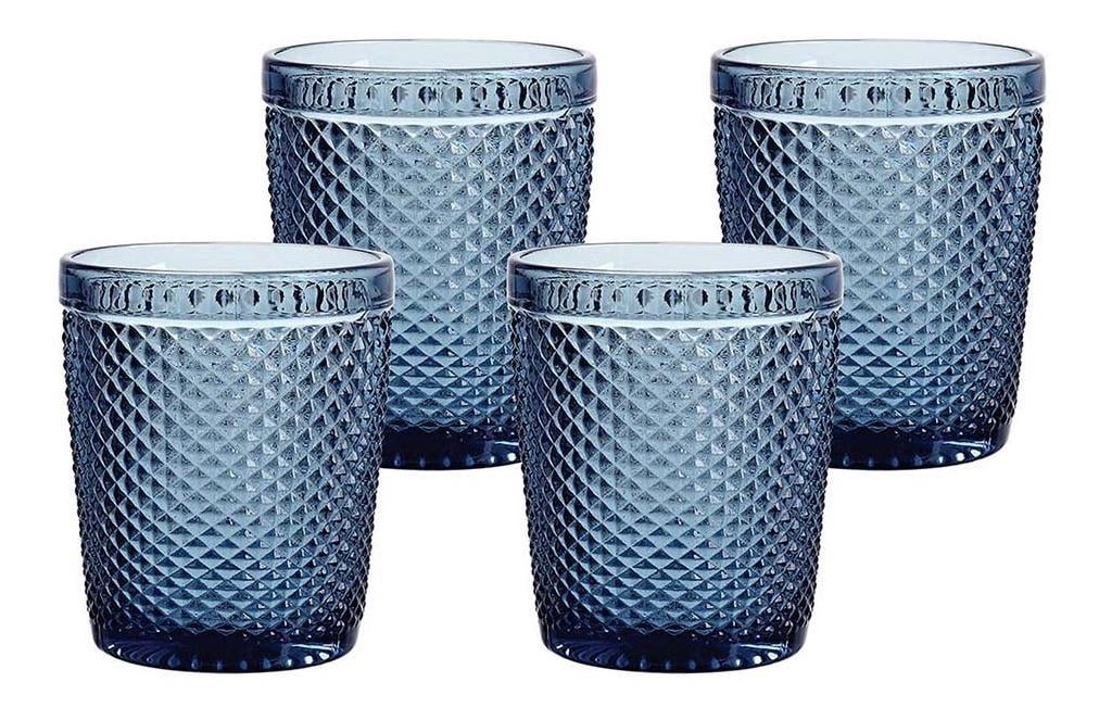Set Vasos Cristal Love & Lemons Diamante 280ml Mcr-4011 azul Love ...