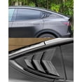 FITS 2020-2024 TESLA MODEL Y GLOSSY BLACK SIDE WINDOW LOUVER VENT COVER ...