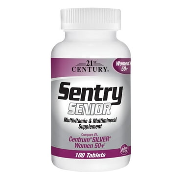 21st Century Sentry Senior Multivitamin & Mineral Tablets, 125 Count ...