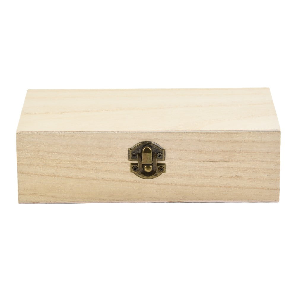 Rectangular Wooden Storage Box Retro Wooden Box Clamshell Wooden Gift ...