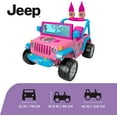 Power Wheels Trolls Band Together Jeep Wrangler Ride-on Toy, 12 V, Max ...