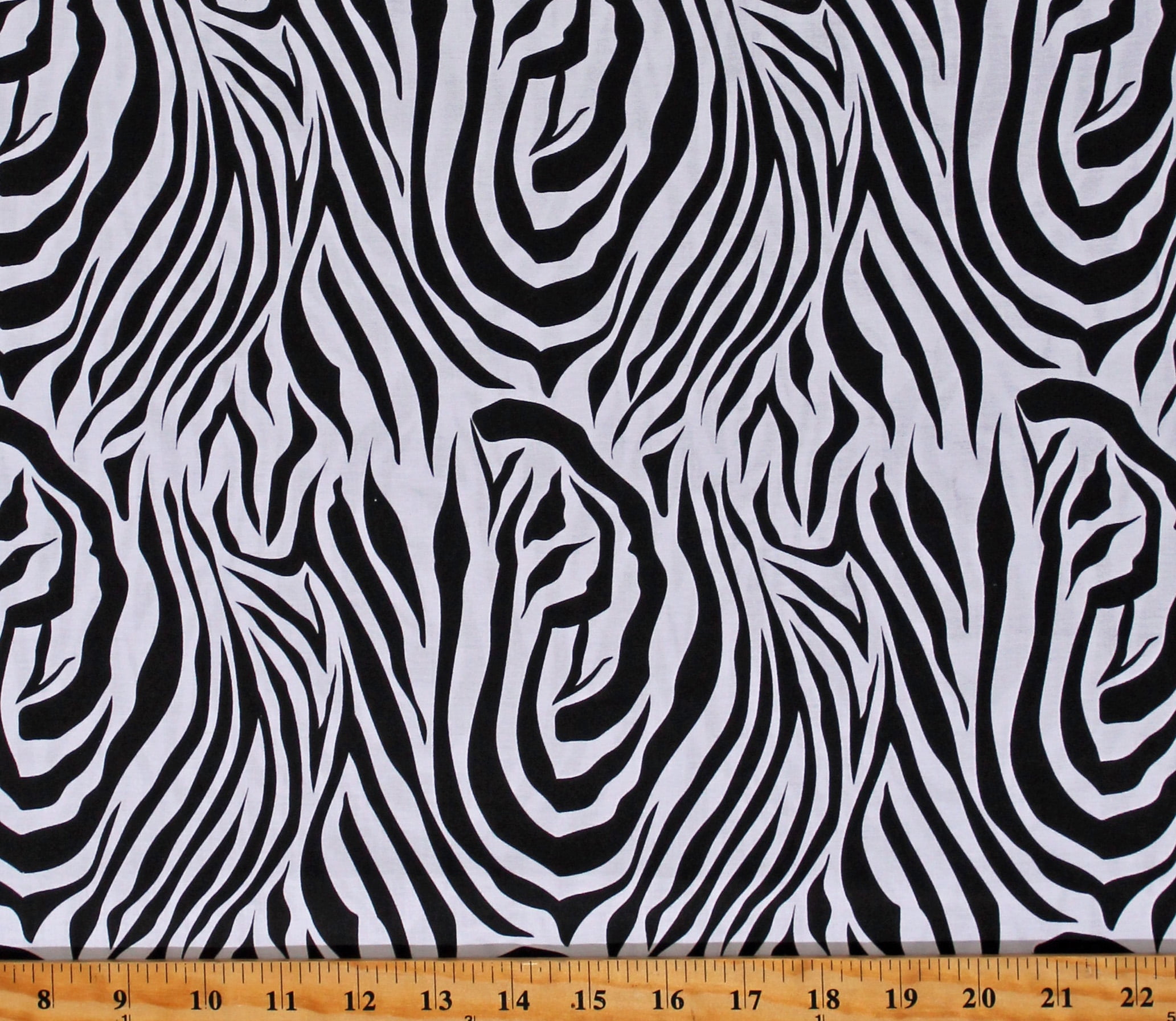 Cotton Zebra Animal Print African Safari Skin Prints Zebra Skin White ...